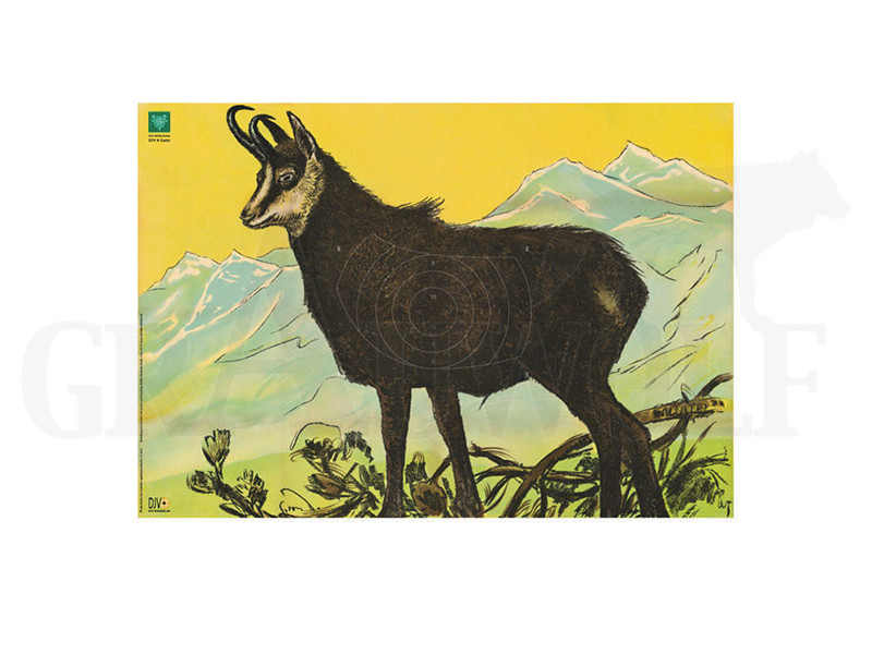 DJV-Scheibe Nr. 4 Gamsbock 86 x 122 cm - grauwolf.net