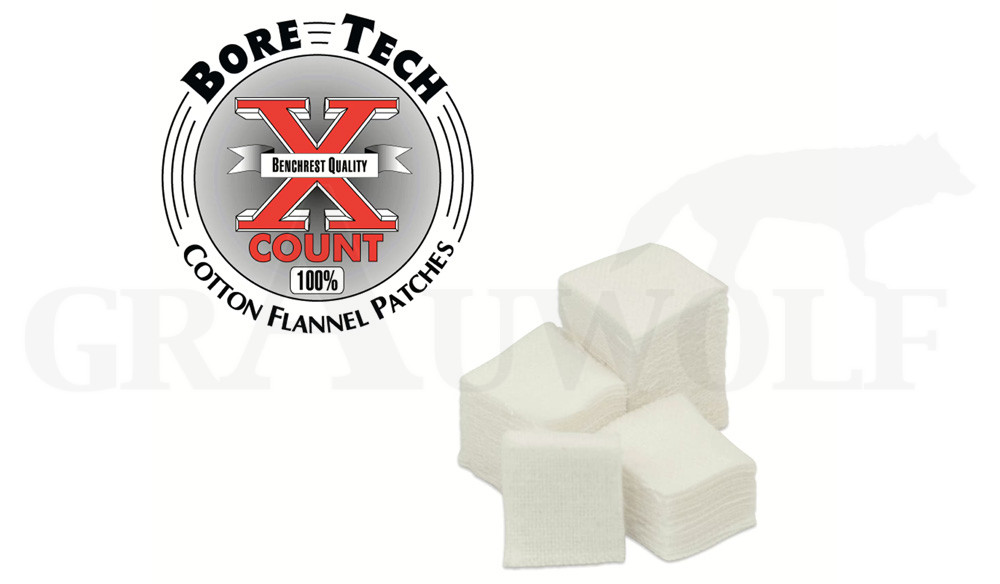 Bore Tech X-Count Patch 3/4" quadratisch .17 Cal. 1000 Stück - grauwolf.net