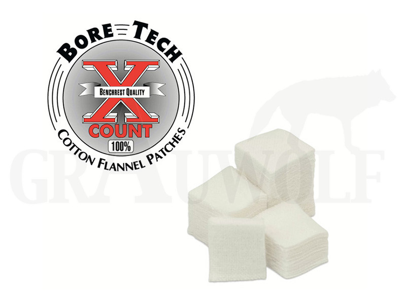 Bore Tech X-Count Patch 3/4" quadratisch .17 Cal. 1000 Stück - grauwolf.net