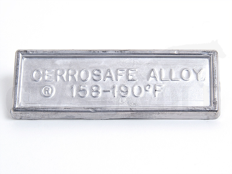 Cerrosafe Abgussmetall Barren ca. 220 gramm - grauwolf.net