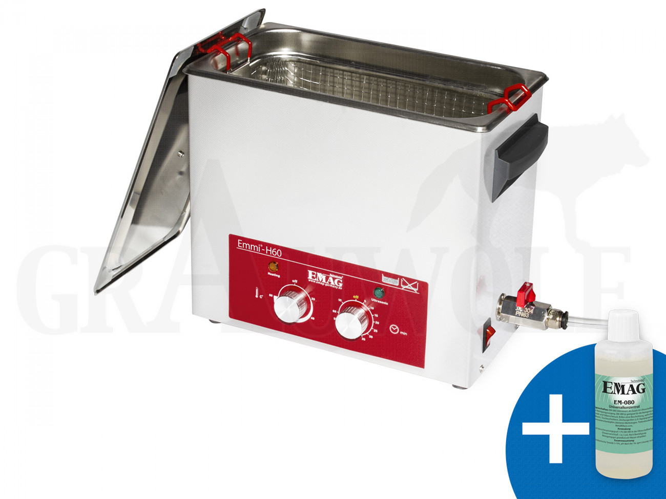 EMAG Emmi-H60 Ultraschallreiniger mit Ablaufhahn - grauwolf.net