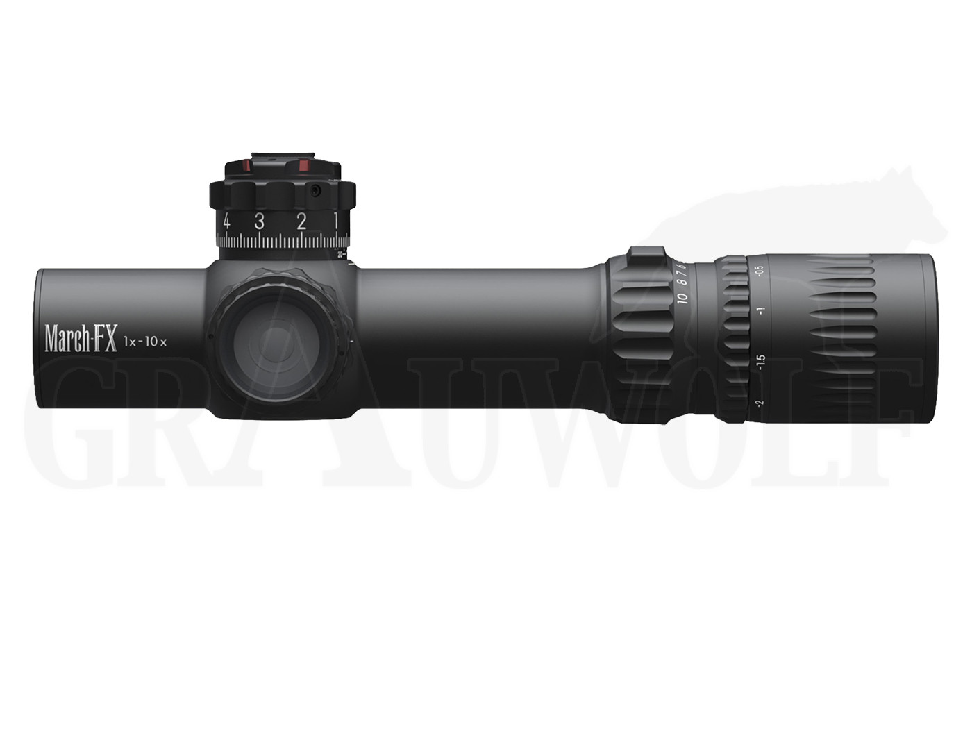 March Shorty 1-10x24 Zielfernrohr 34 mm Absehen DR-1F beleuchtet ...