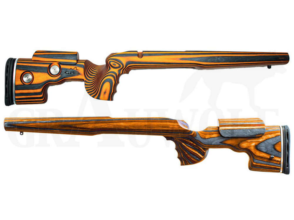 GRS Riflestocks AS Schaft Sporter orange schwarz Steel Action HM ...